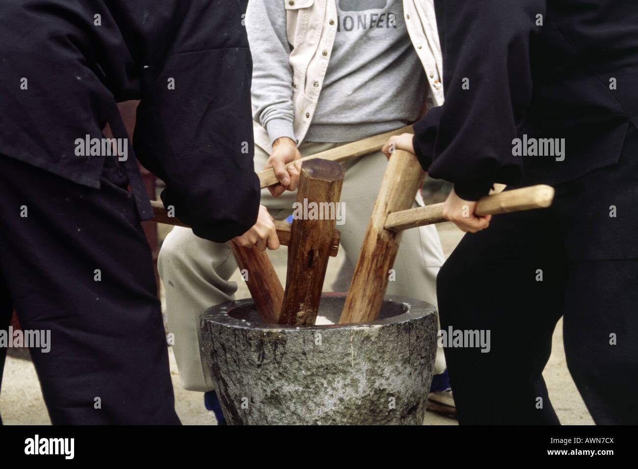 Pestle for pounding rice hi-res stock photography and images - Alamy