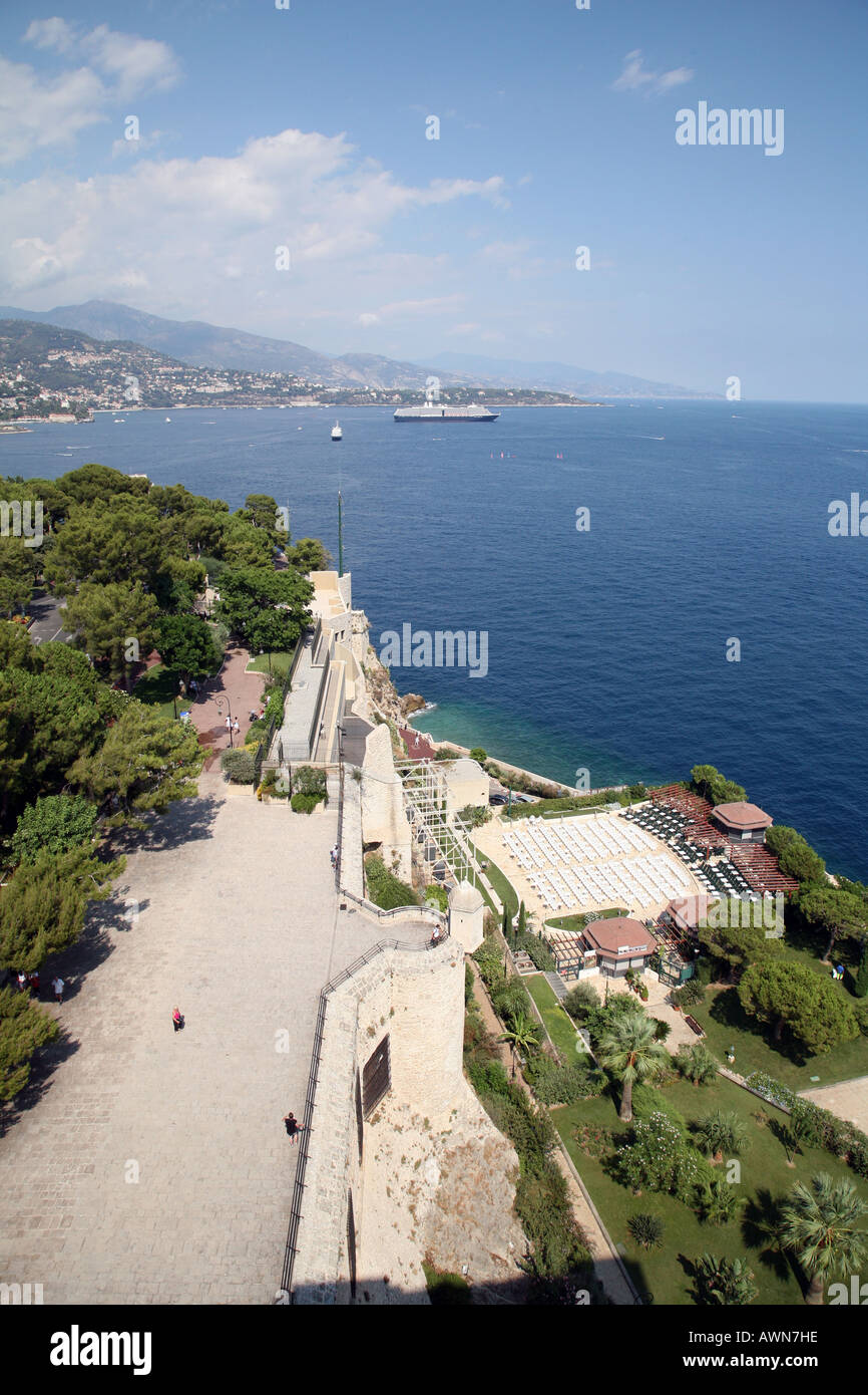 A ship in Monaco bay, Monte Carlo, Europe Stock Photo - Alamy