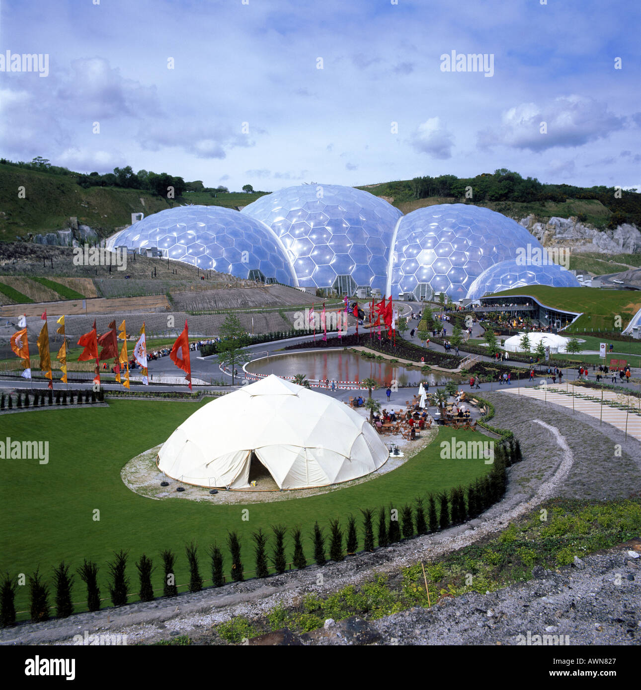 Eden project Cornwall England Stock Photo - Alamy