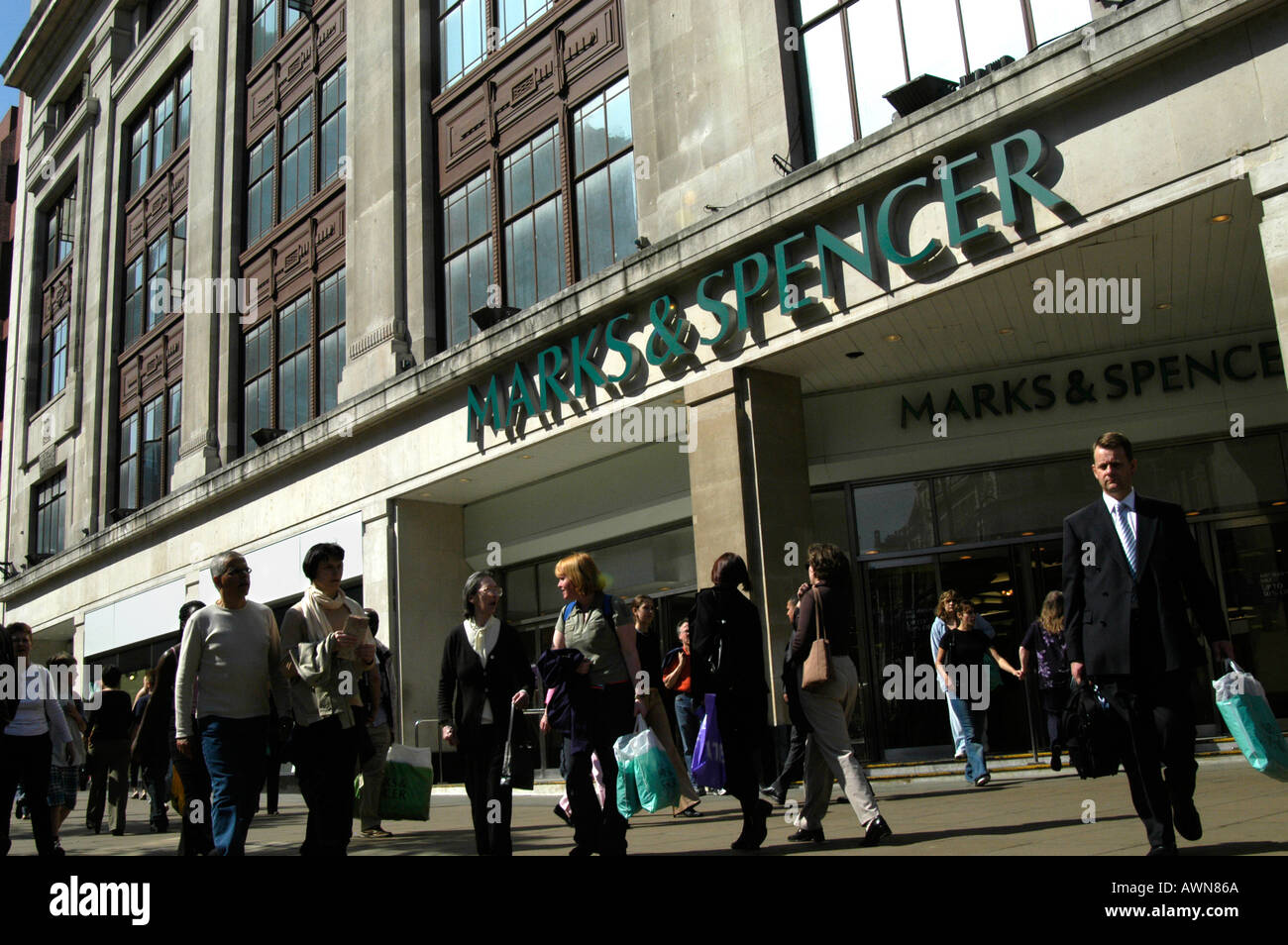 Marks and Spencer, Oxford Street London England UK Stock Photo - Alamy