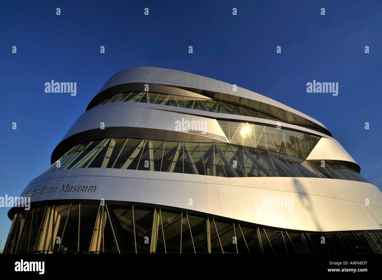 Mercedes-Benz Museum, Stuttgart, Baden-Wuerttemberg, Germany Stock ...