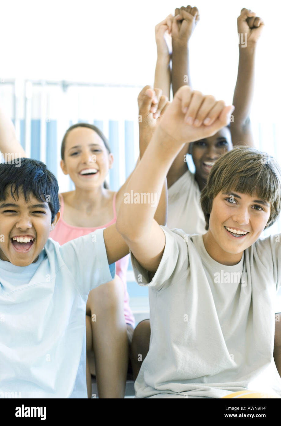 School gymnasium fans hi-res stock photography and images - Alamy