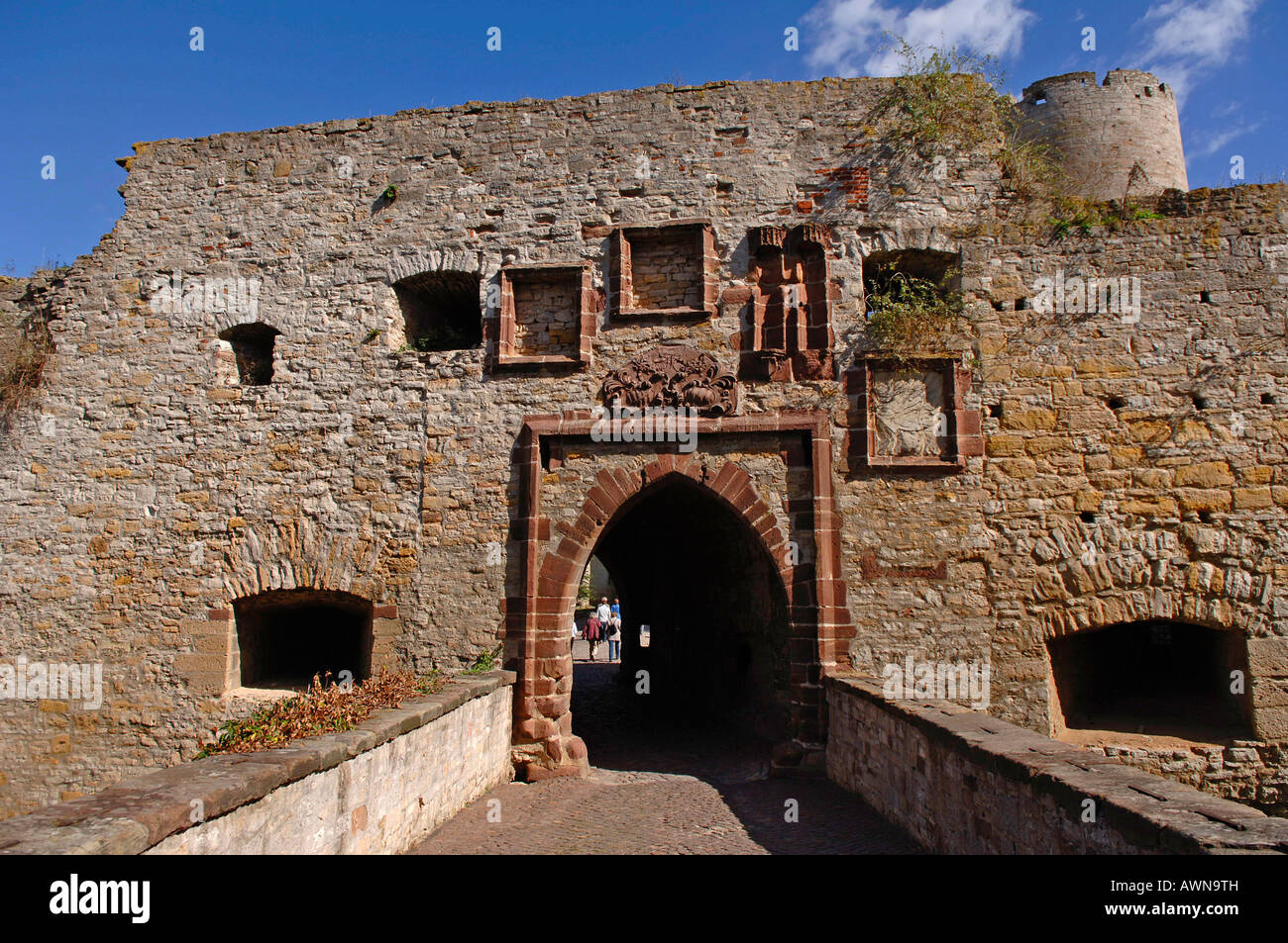 Gate to Burg Querfurt (Querfurt Castle), Saxony-Anhalt, Germany, Europe ...