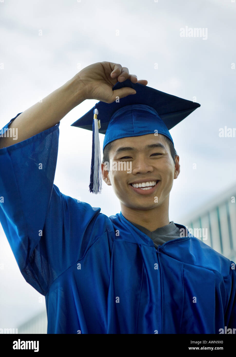 Blue Graduation Cap High Resolution Stock Photography and Images - Alamy