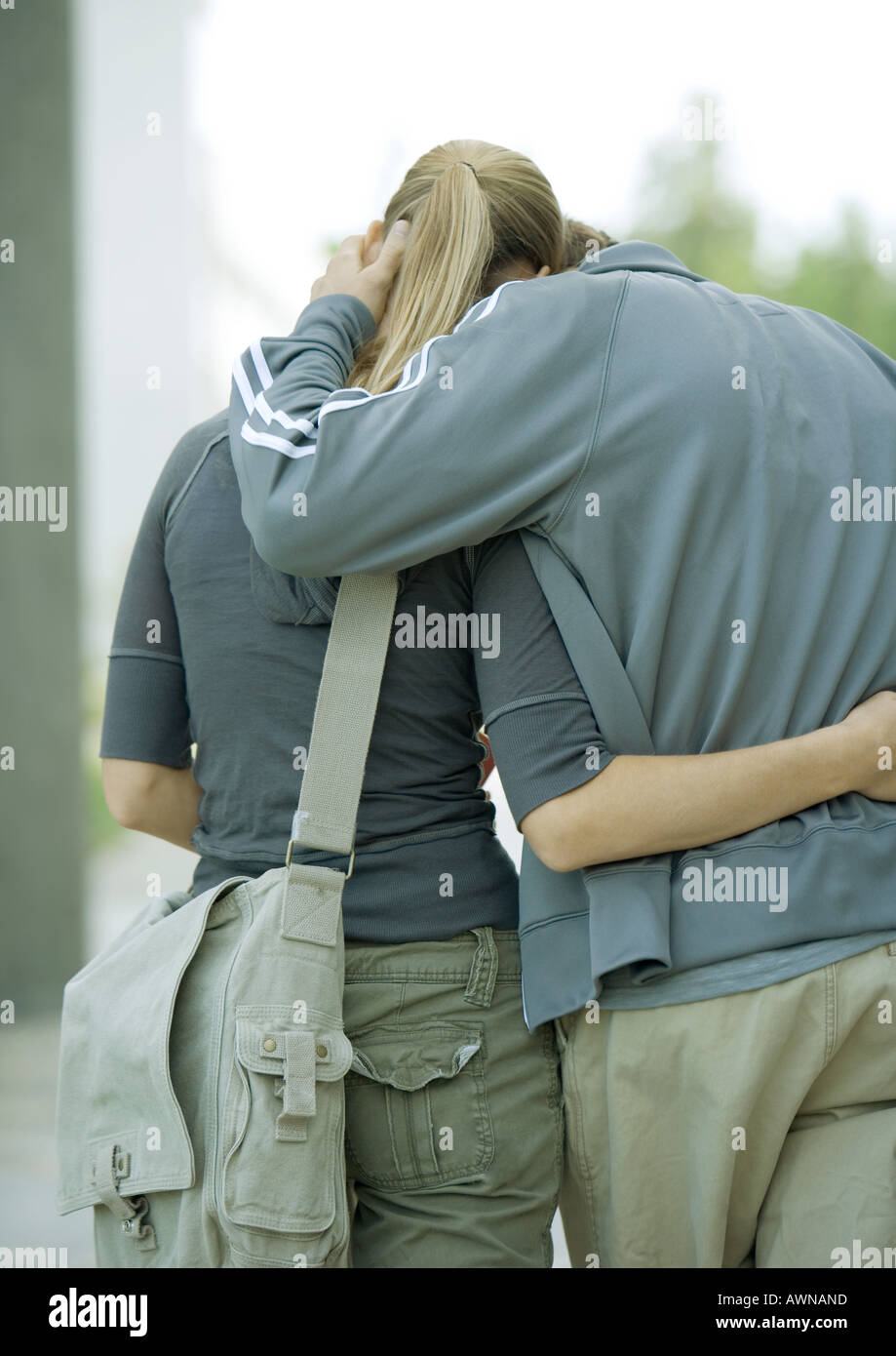 Young couple walking, rear view Stock Photo - Alamy