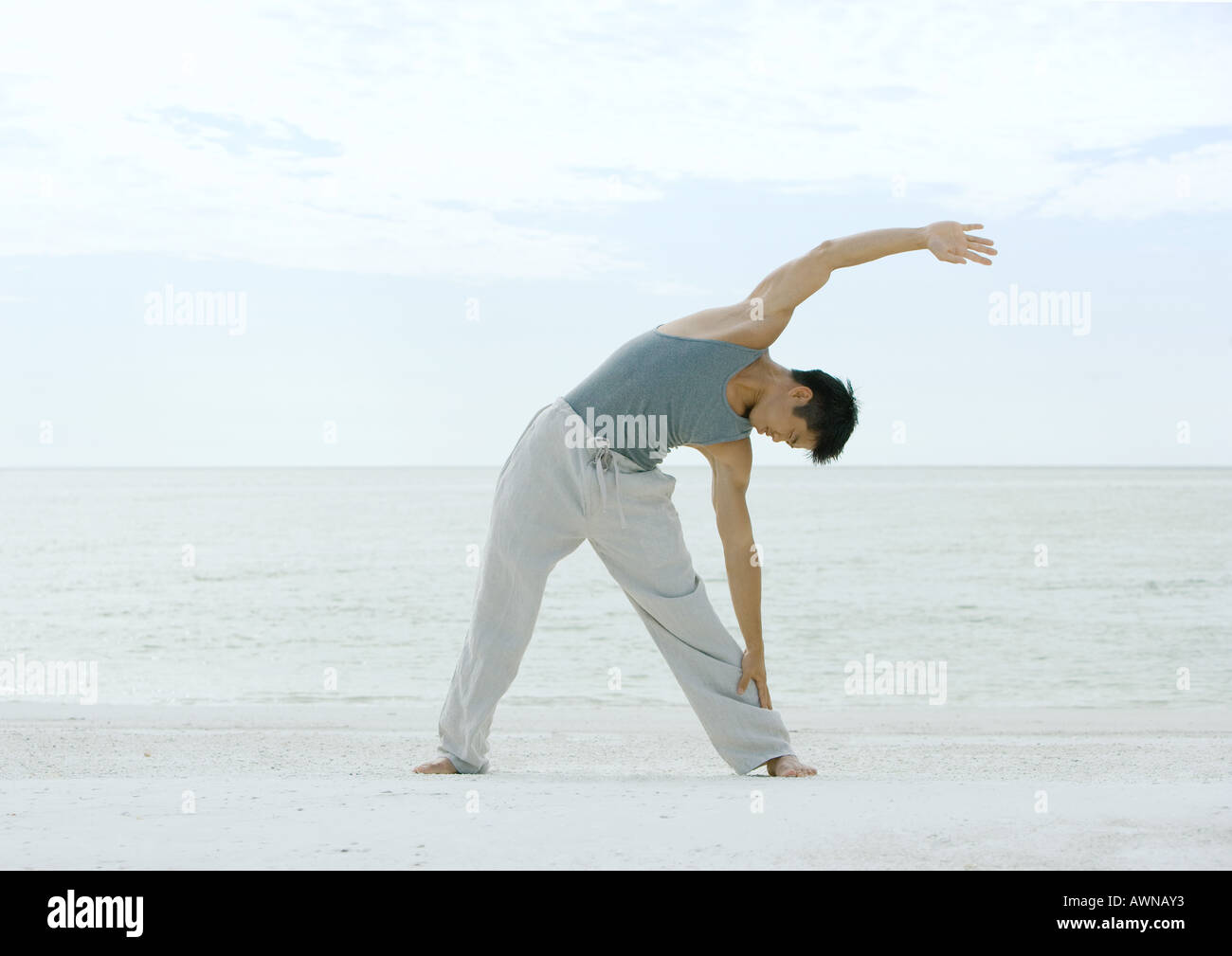 Man bends on the arms hi-res stock photography and images - Alamy