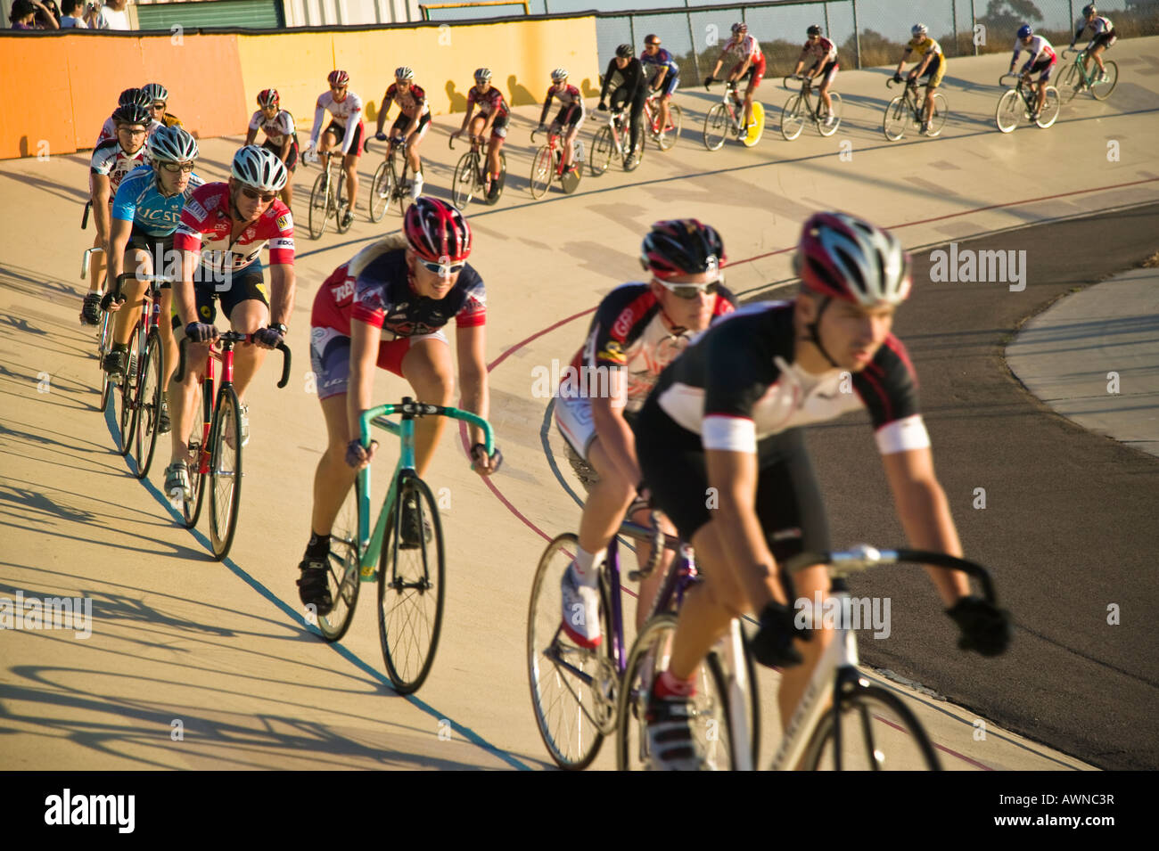 Bicycle Racing Velodrome Balboa Park, San Diego, California, USA Stock ...