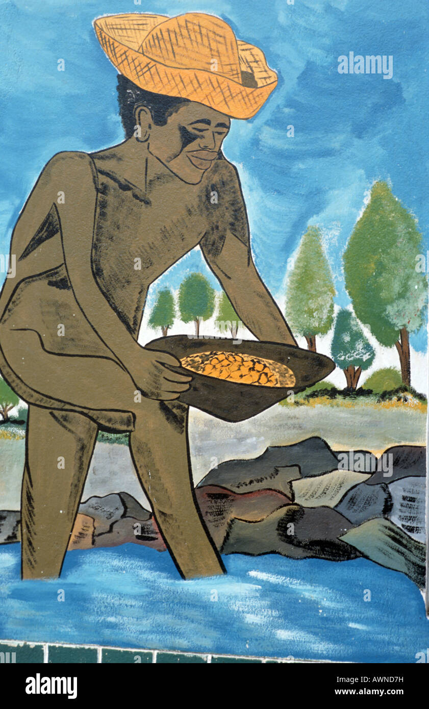 Gold mining mural hi-res stock photography and images - Alamy