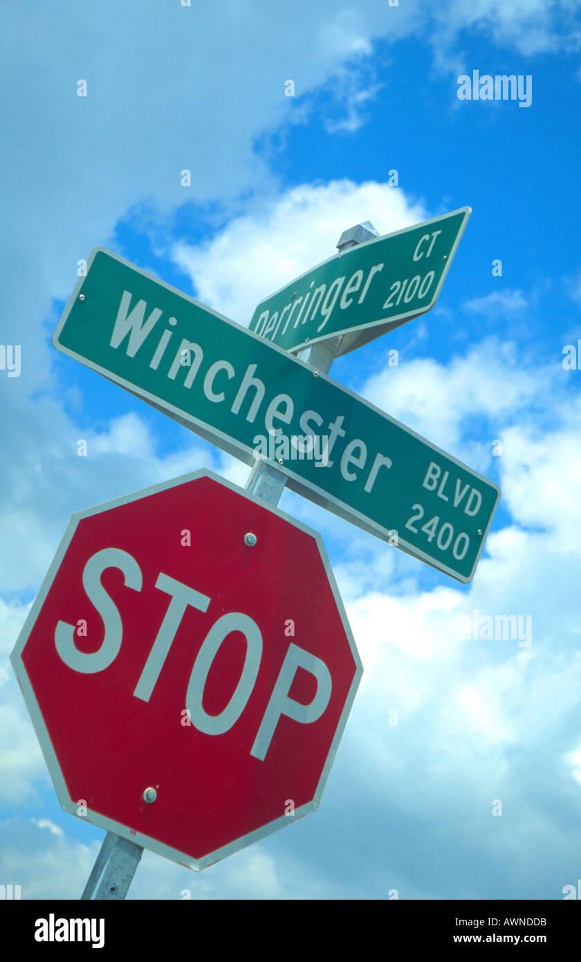 Road sign in Florida USA Stock Photo - Alamy