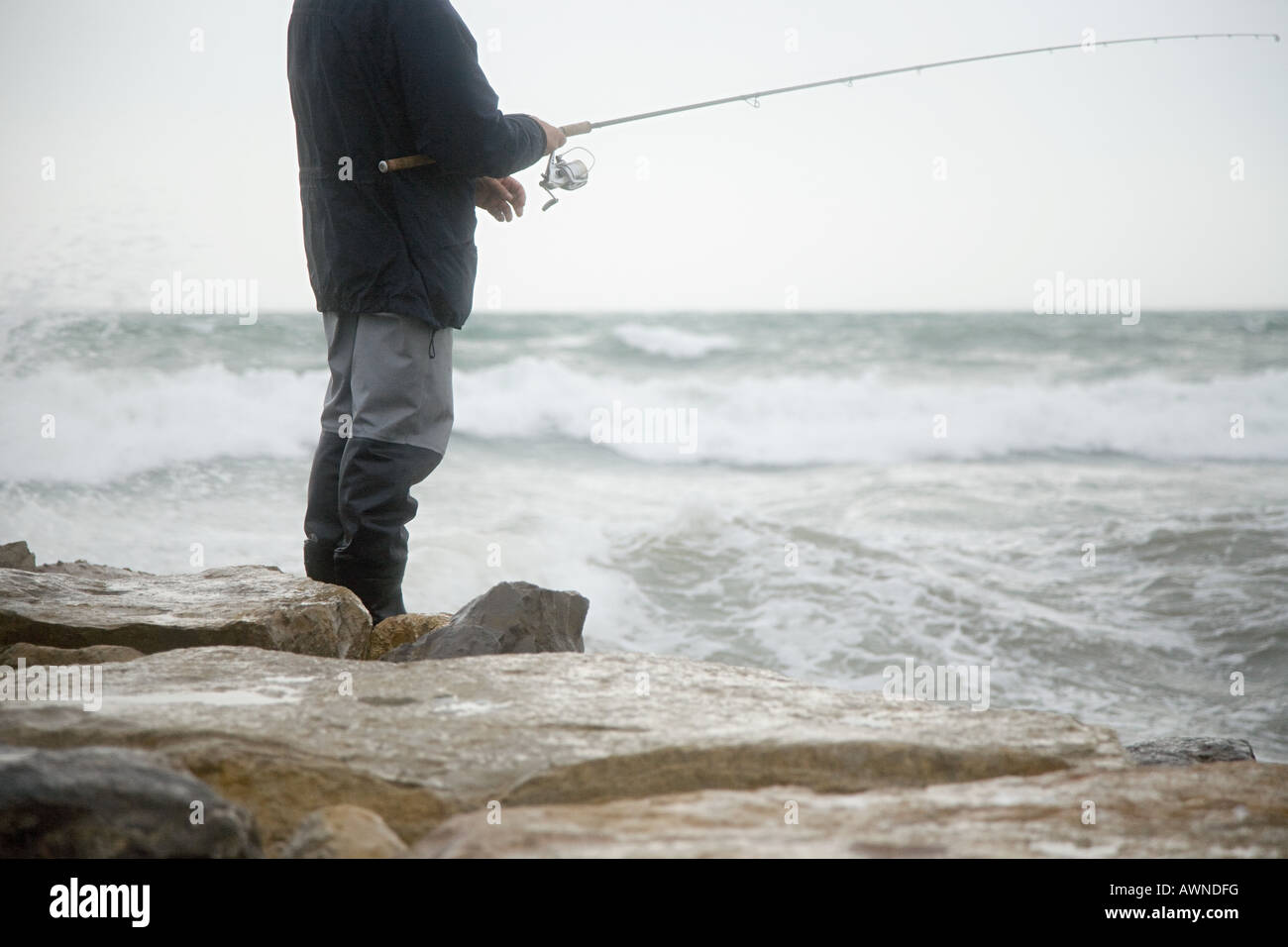 Stormy weather sea fishing hi-res stock photography and images - Alamy