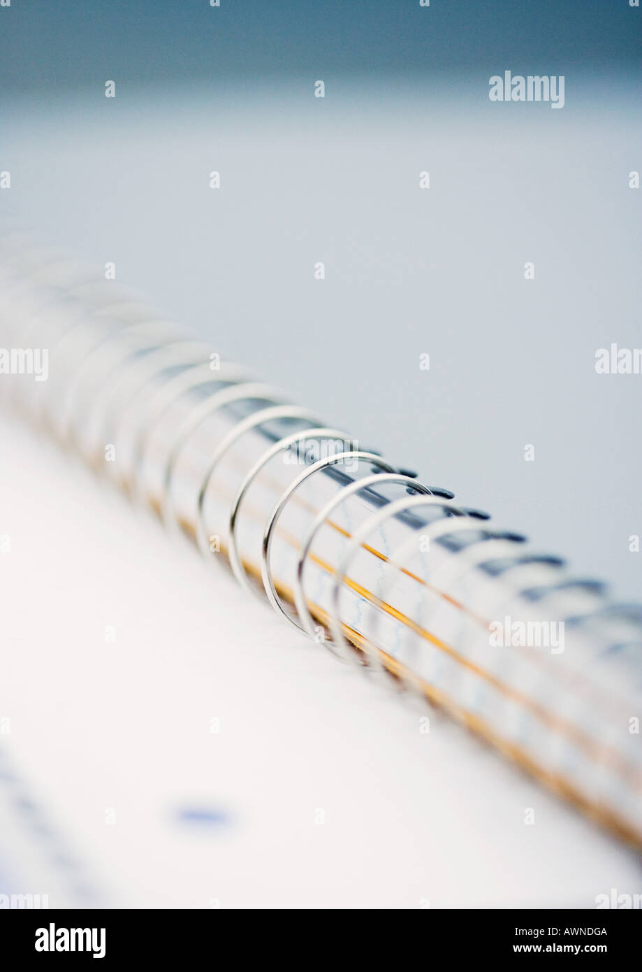 Spiral notebook extreme close hi-res stock photography and images - Alamy
