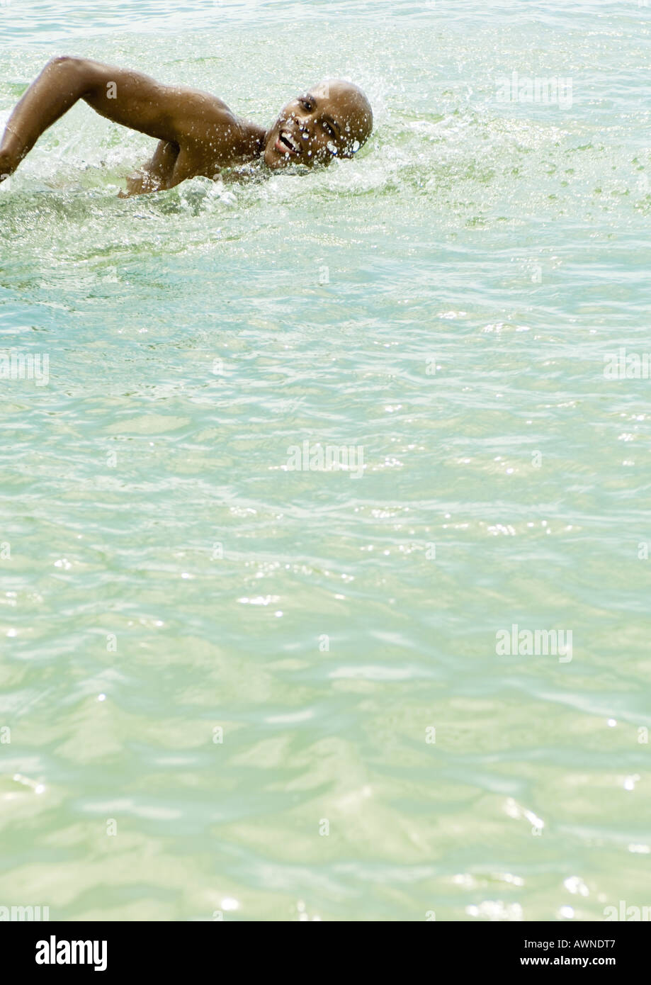 African american swimmer man hi-res stock photography and images - Alamy