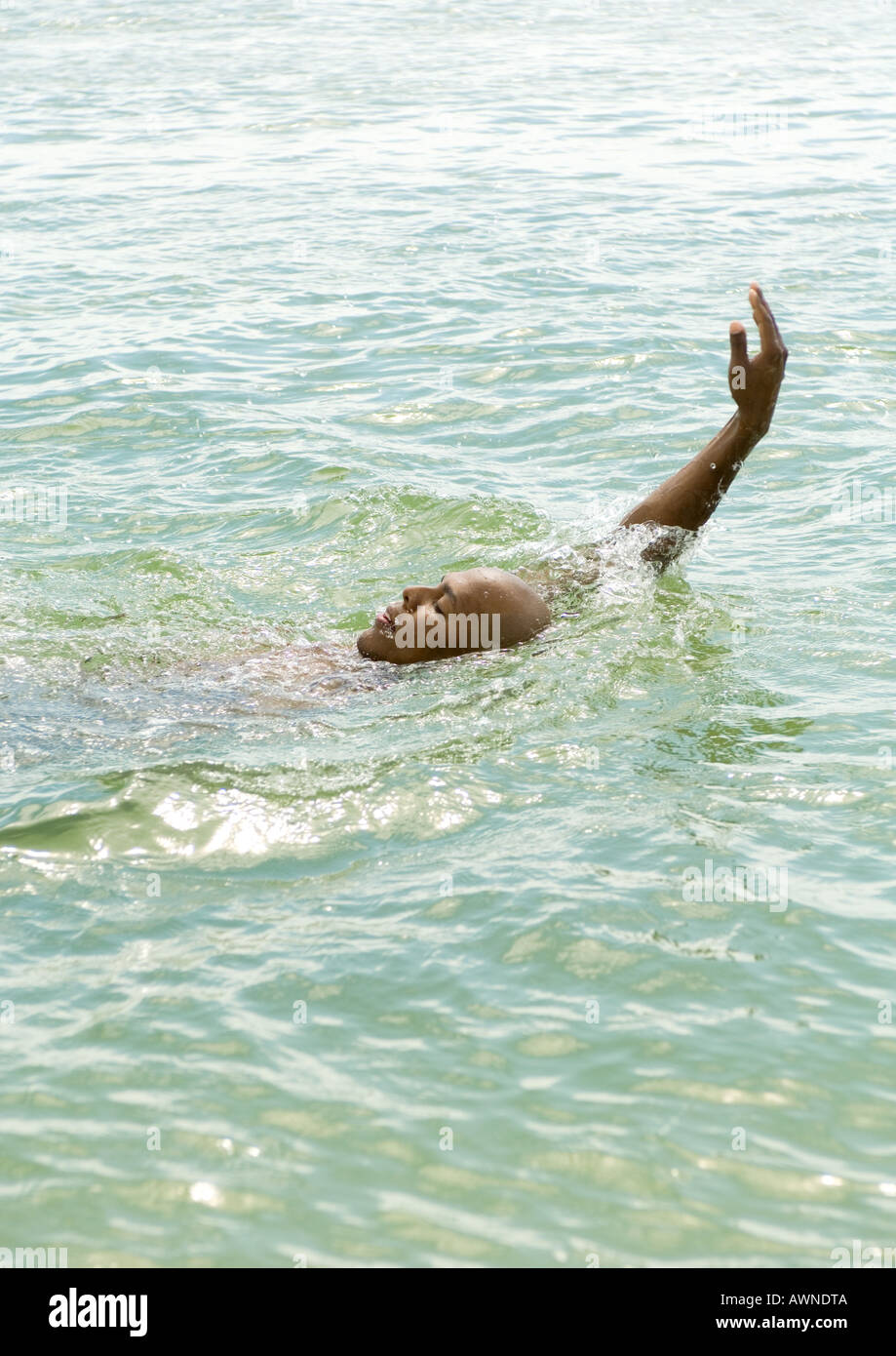 Man doing backstroke in outdoor hi-res stock photography and images - Alamy