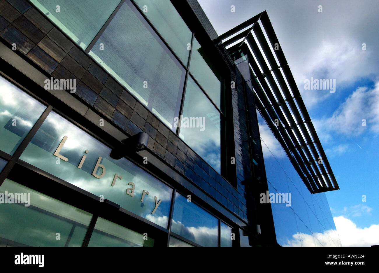 inspiring solar powered library Stock Photo - Alamy