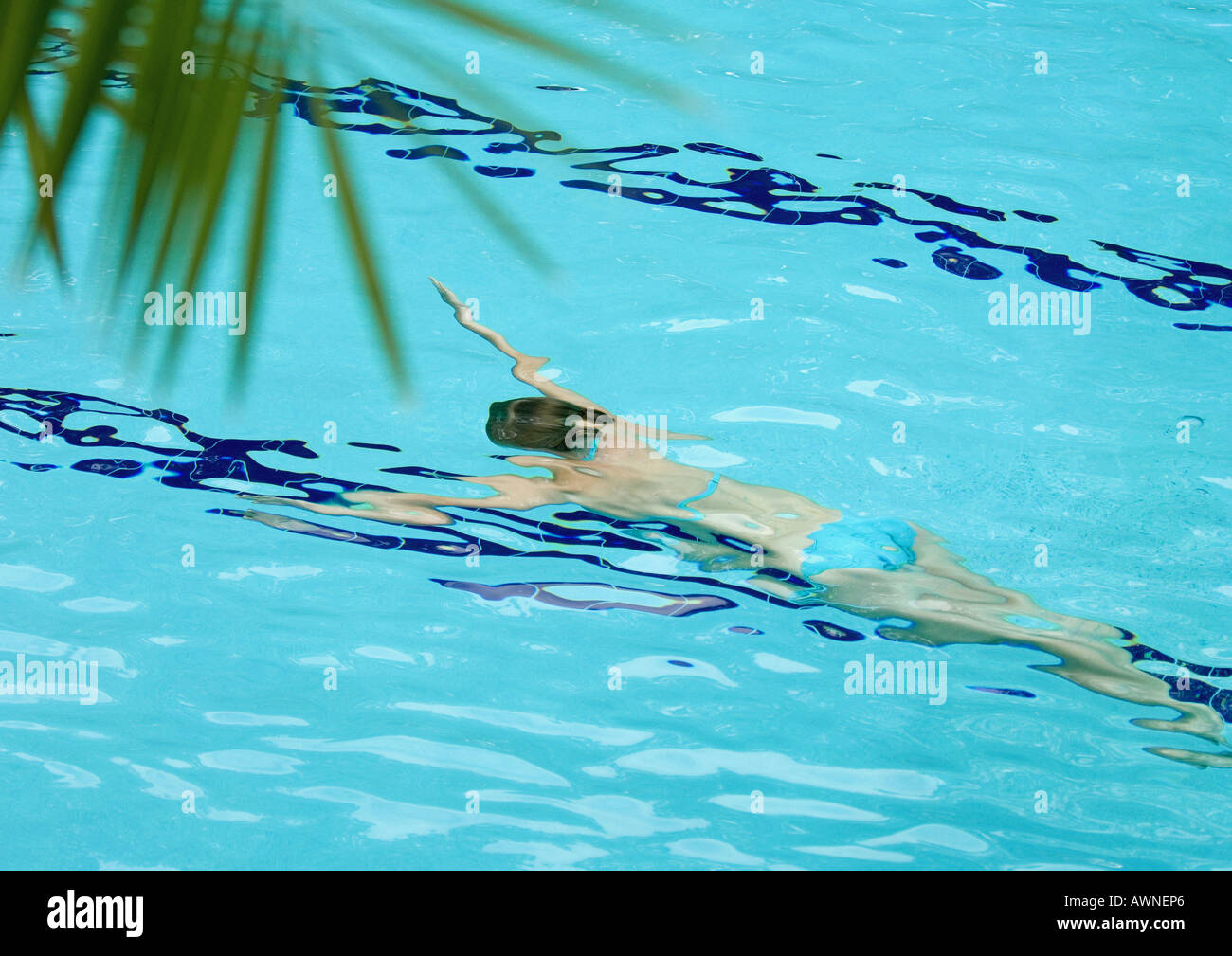 Woman breath holding underwater hi-res stock photography and images - Alamy