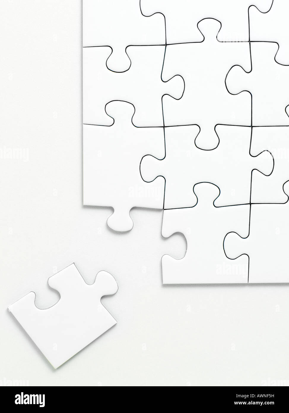 An incomplete jigsaw Stock Photo - Alamy