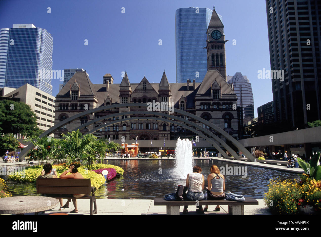 City Centre Tall modern buildings Old City Hall building Built in 1899 ...
