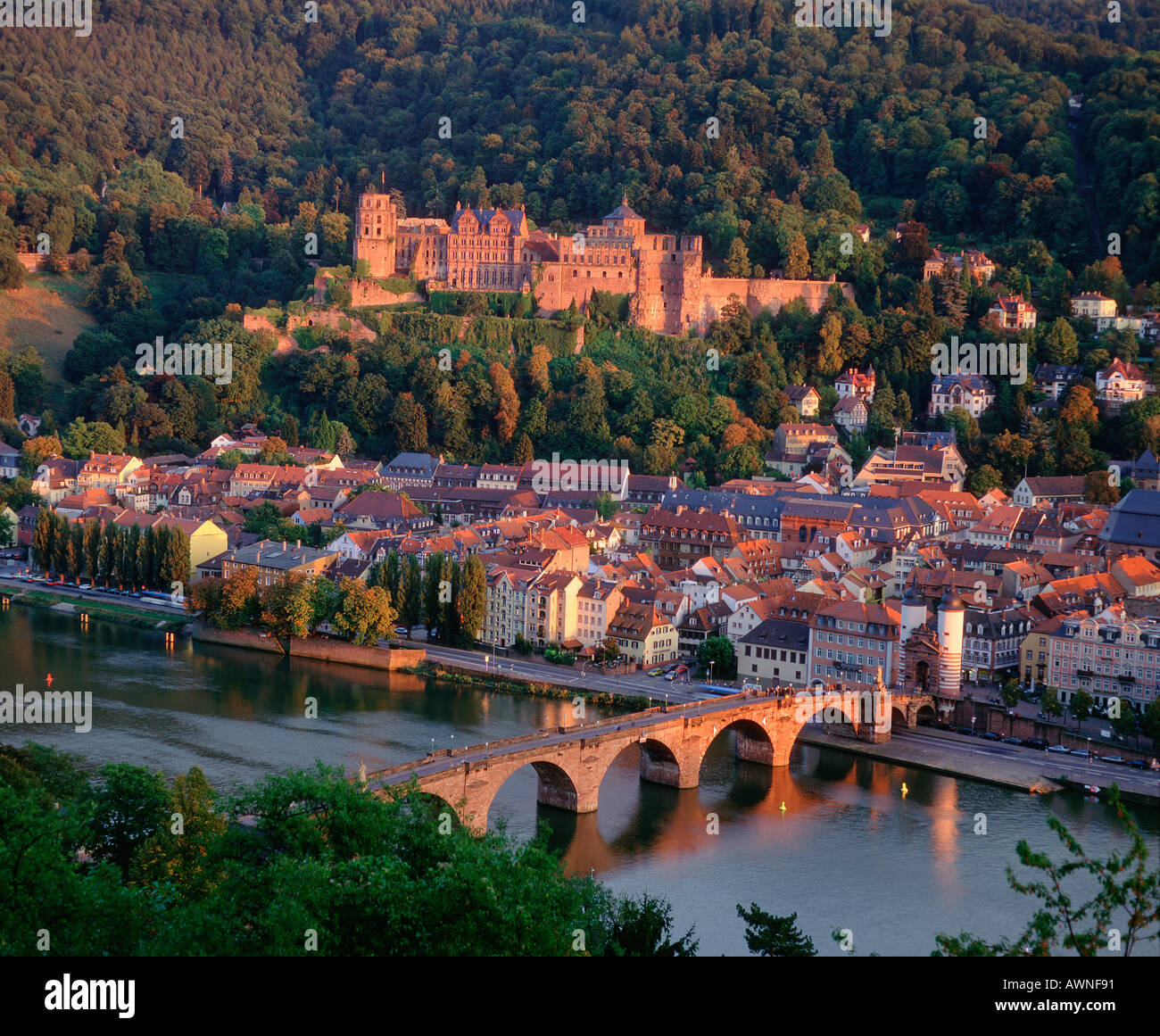Heidelberg from the Philosophers Walk Stock Photo - Alamy