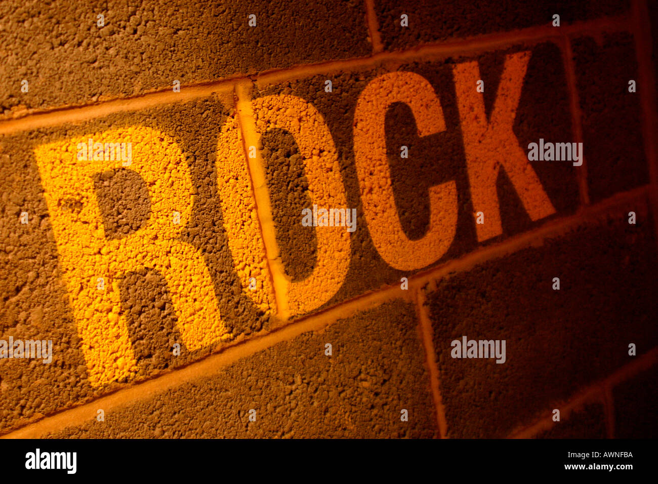 Rock letters hi-res stock photography and images - Alamy