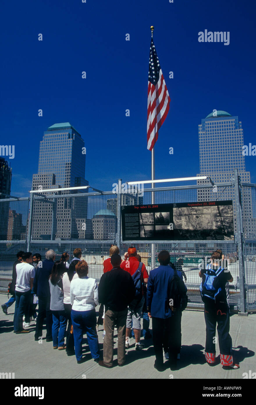people, tourists, visitors, locals, visit, visiting, Ground Zero, 9-11 ...