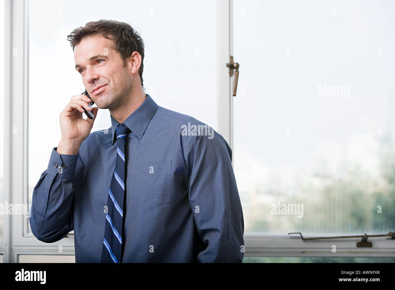 Portrait businessman using on hi-res stock photography and images - Alamy