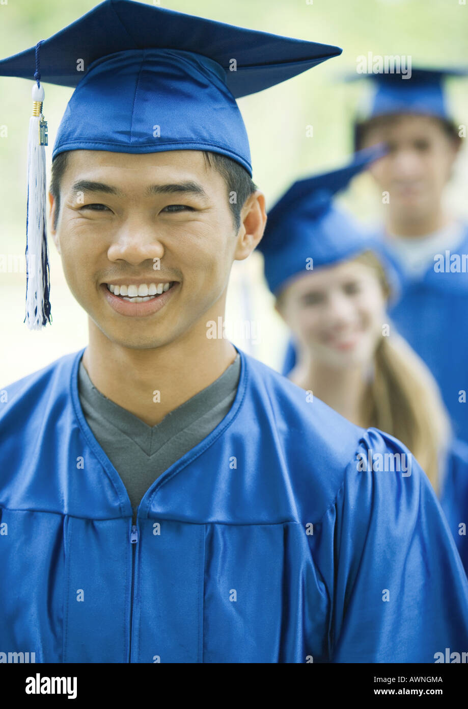 Blue graduation gowns hi-res stock photography and images - Alamy