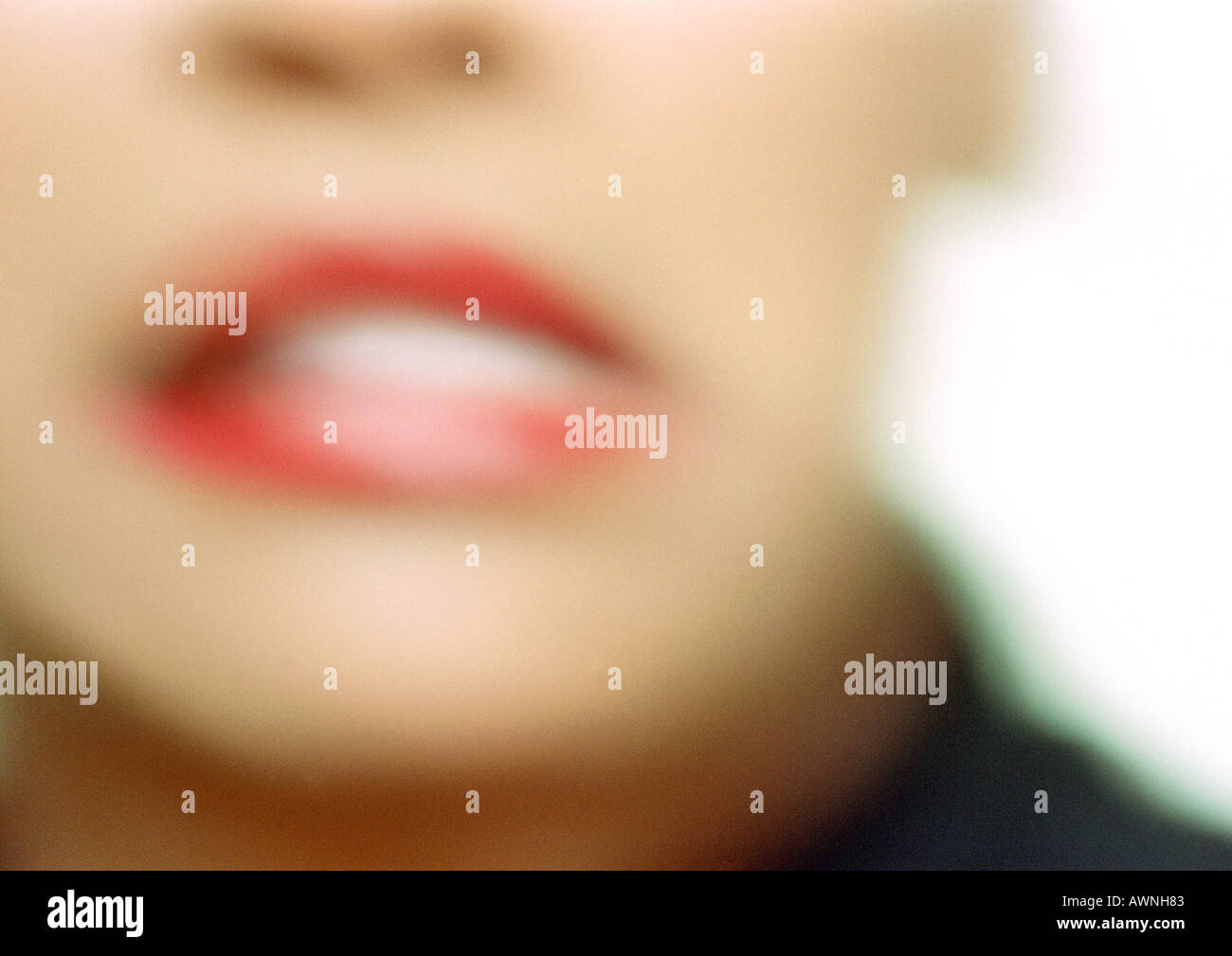Close up mouth lips parted hi-res stock photography and images - Alamy