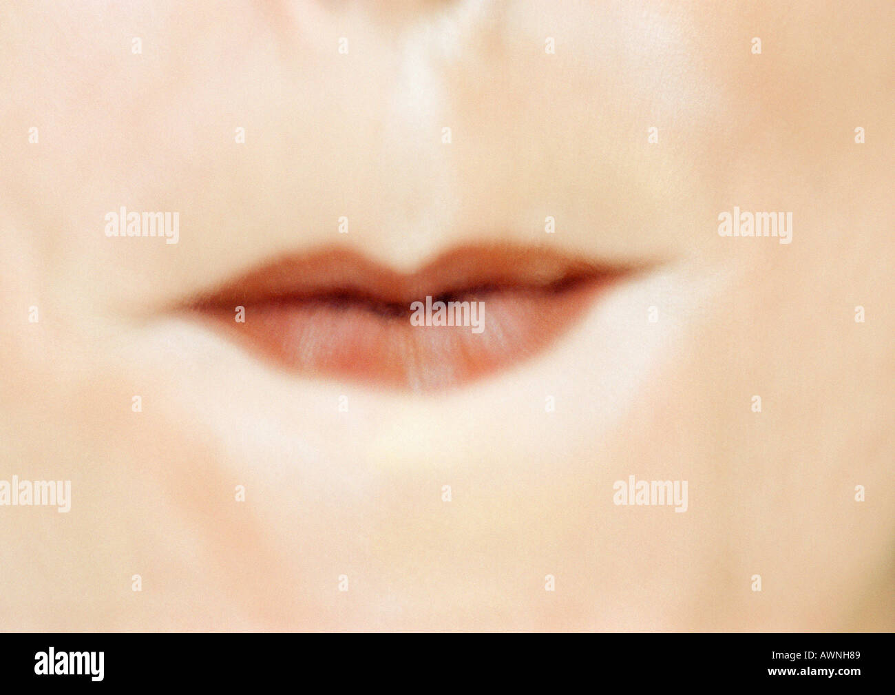Tight lips mouth hi-res stock photography and images - Alamy
