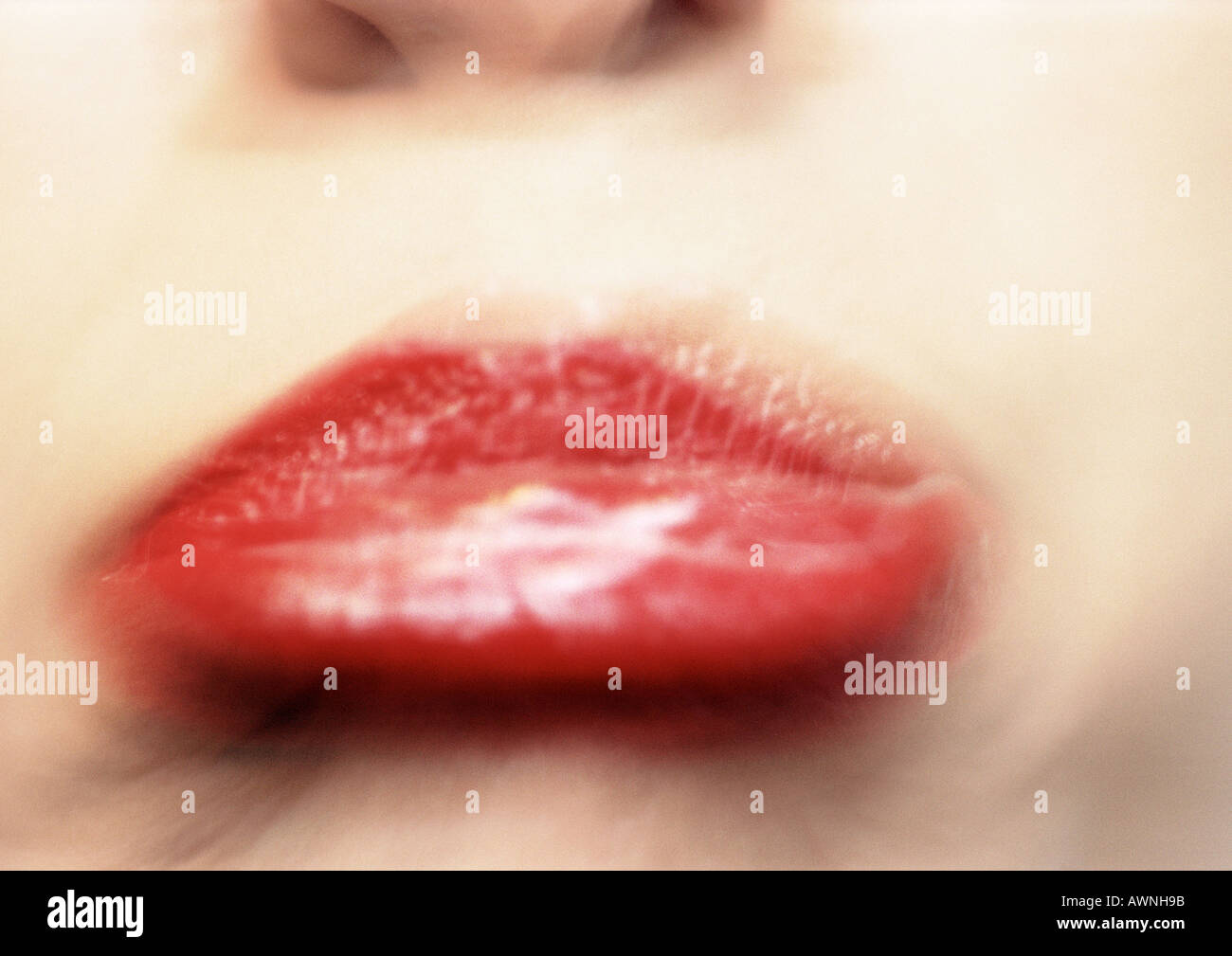 Close up mouth pout adult hi-res stock photography and images - Alamy