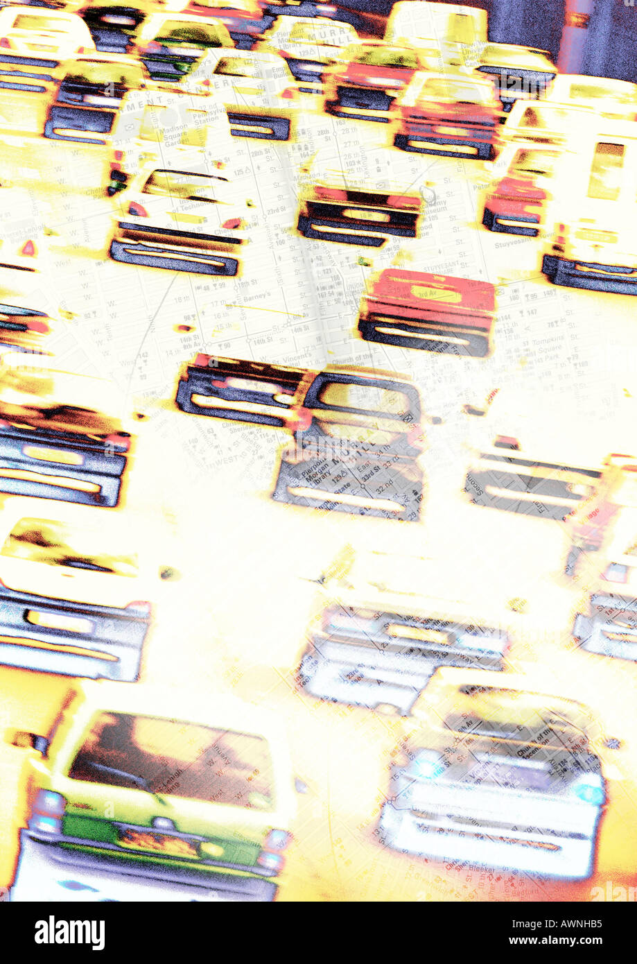 Cars on freeway high contrast hi-res stock photography and images - Alamy