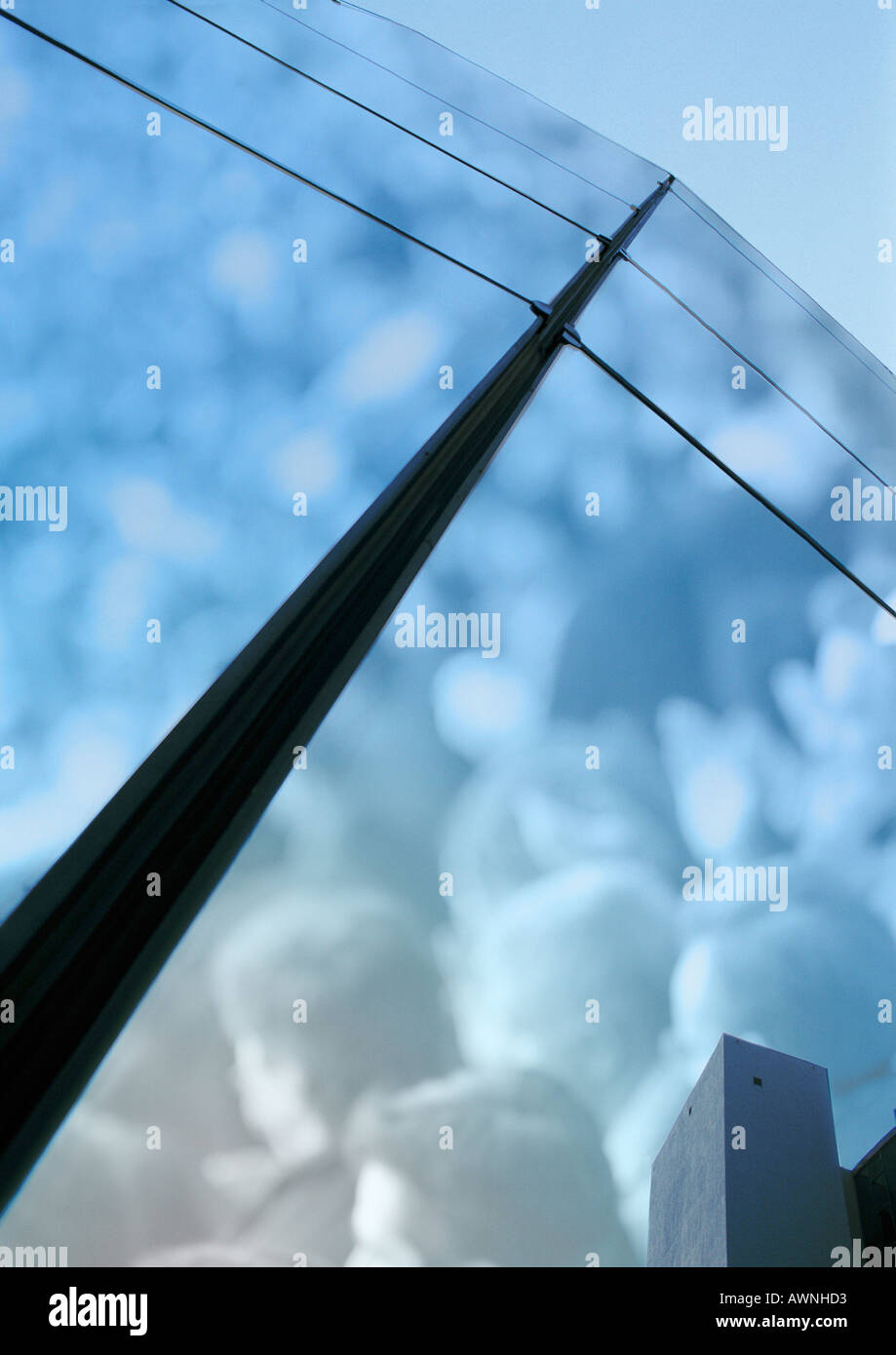 Crowd on building facade, montage Stock Photo - Alamy