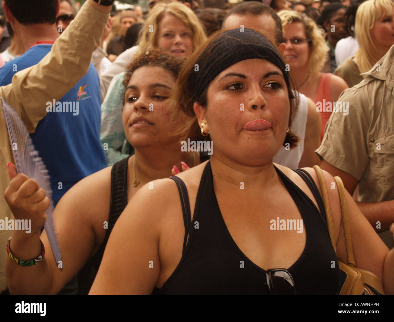 cool young female women girls dancing together cuban cuba caribbean ...