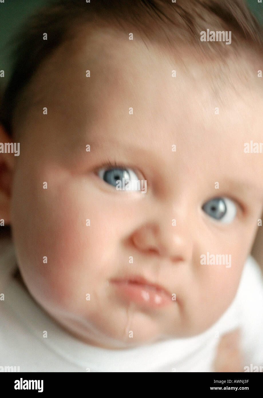 Baby drooling hi-res stock photography and images - Alamy