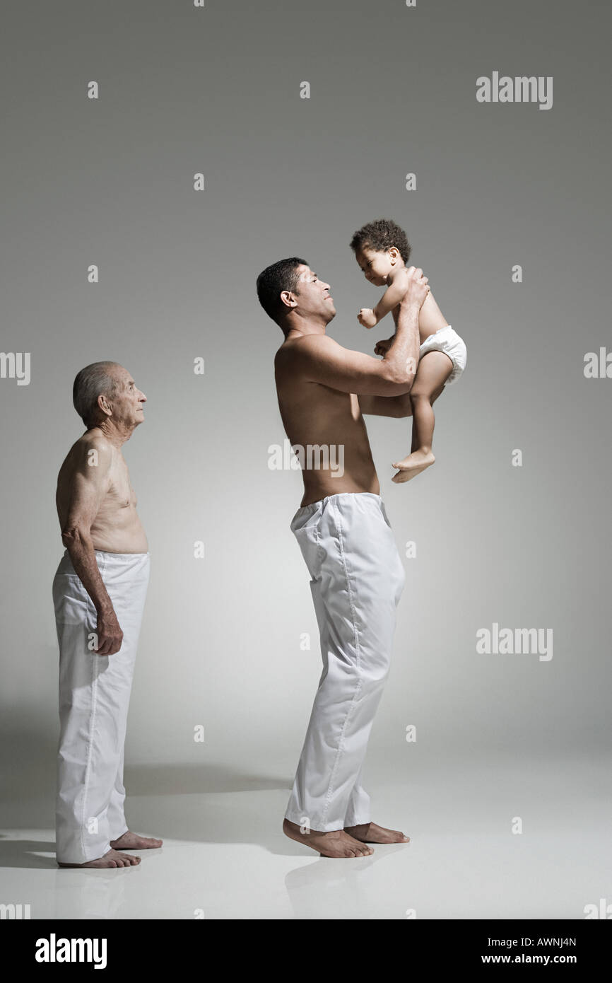 Three generations of males Stock Photo - Alamy