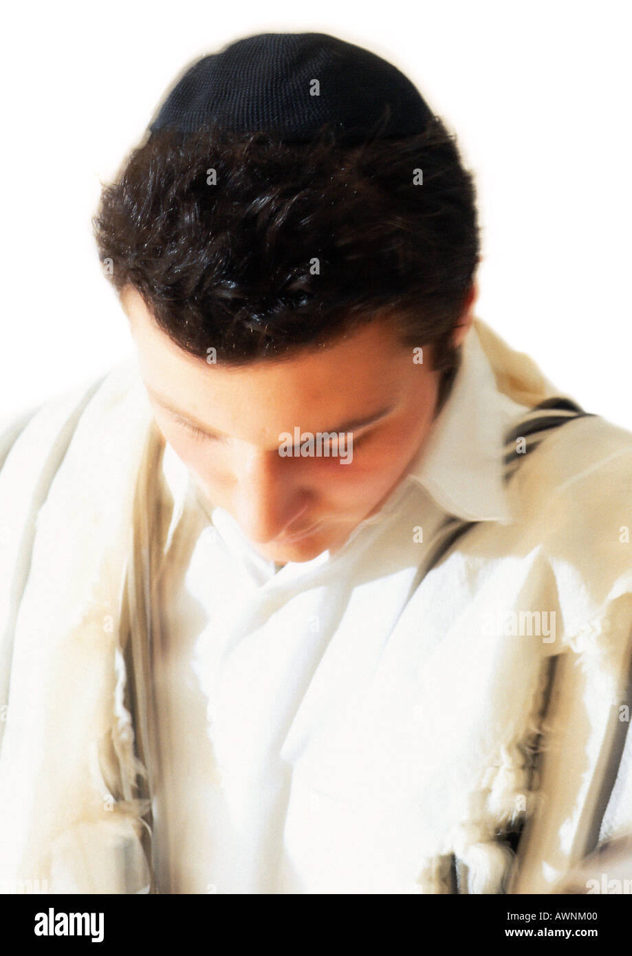 Jewish man praying, close-up Stock Photo - Alamy