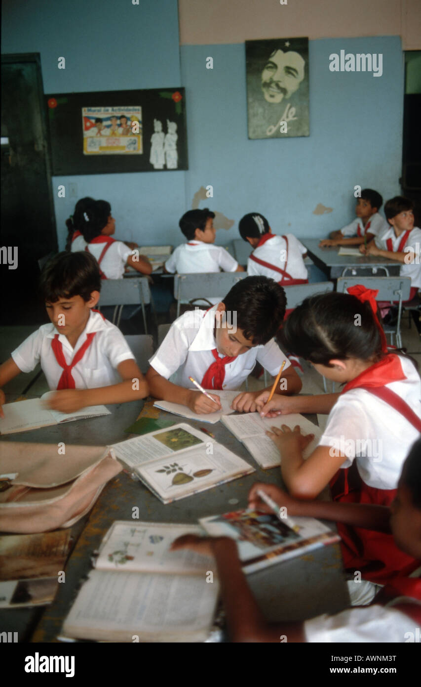 CUBA PRIMARY SCHOOL CLASSROOM HAVANA Photo Julio Etchart Stock Photo ...
