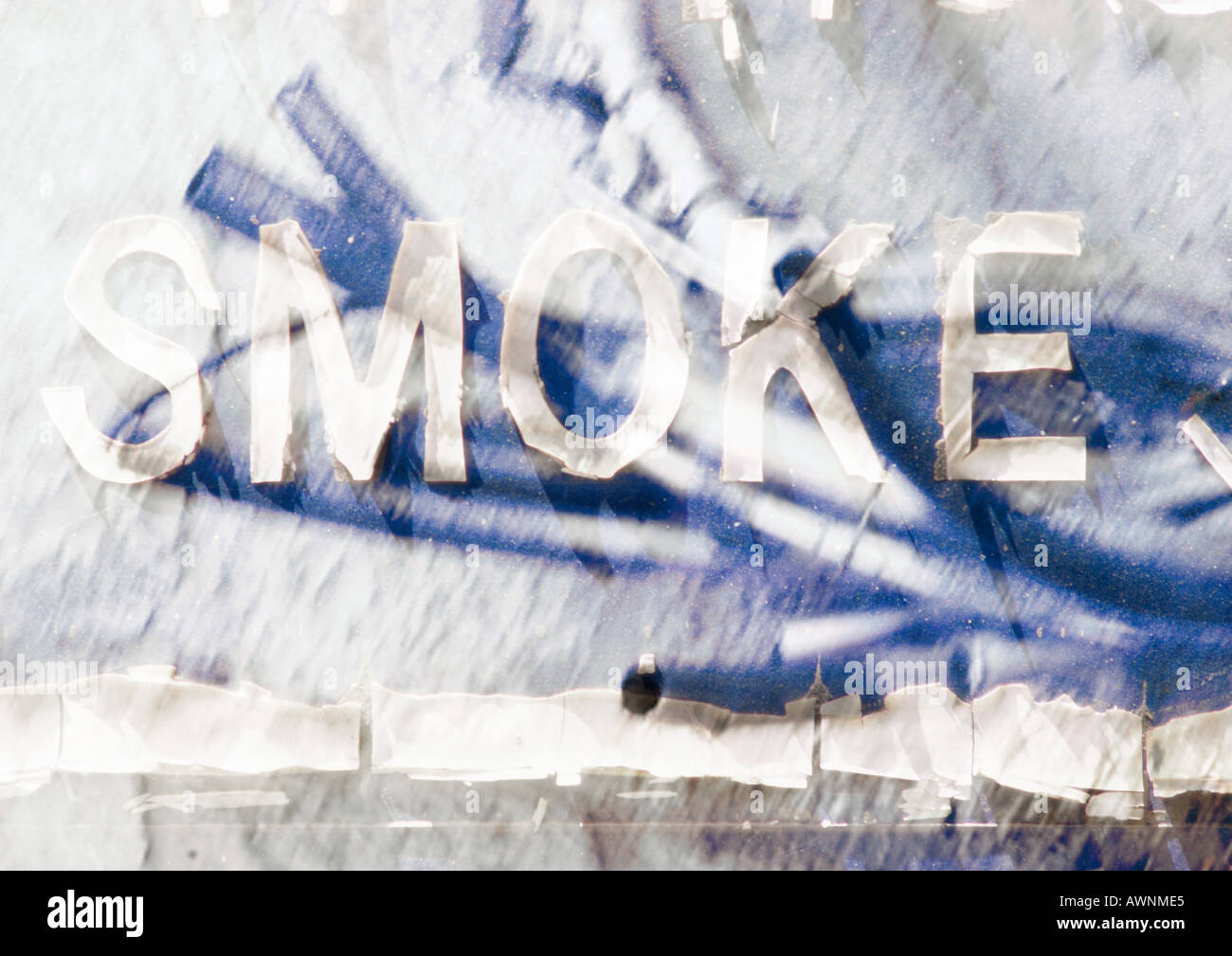 Smoke typography, montage Stock Photo - Alamy