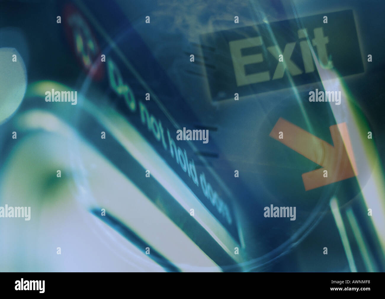 Exit typographic sign with red arrow, montage Stock Photo - Alamy Exit typographic sign with red arrow, montage Stock Photo - Alamy