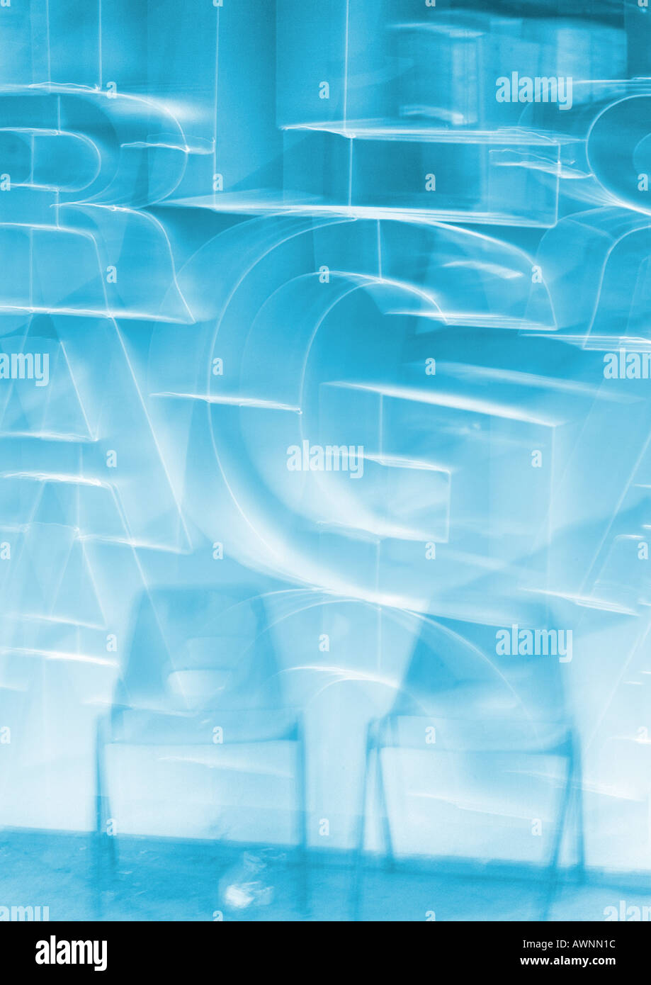 Blurry letters hi-res stock photography and images - Alamy