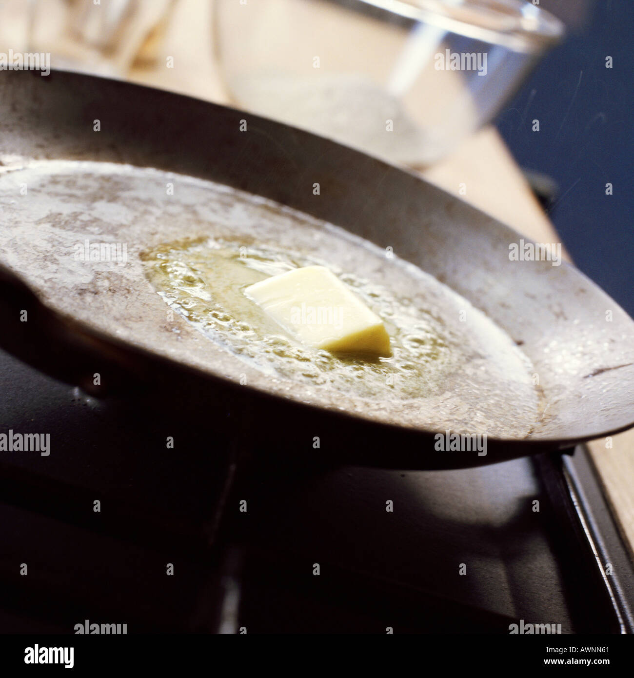 Skillet melting butter hi-res stock photography and images - Alamy
