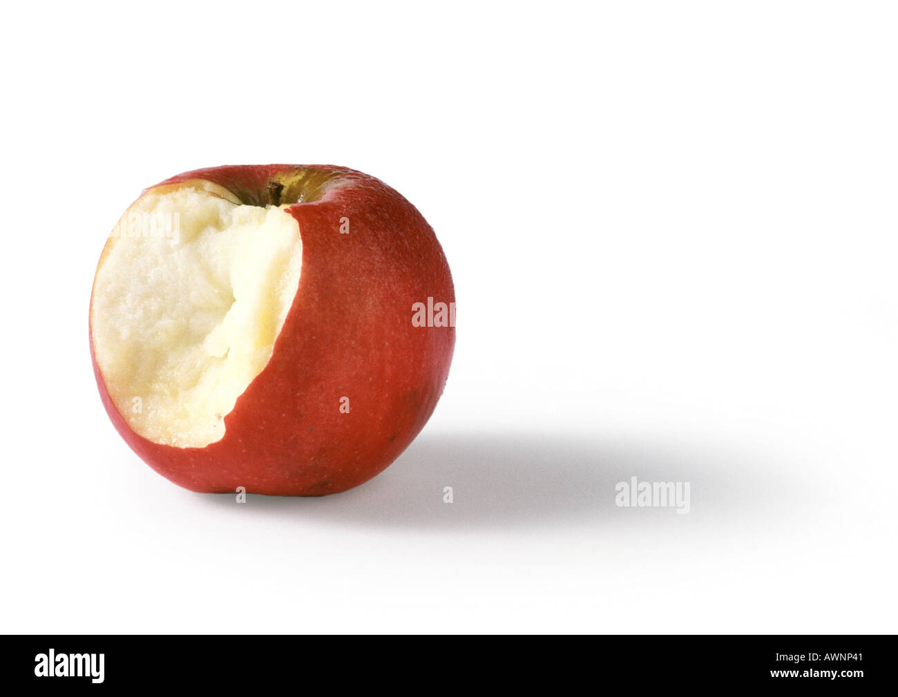 Apple with bite missing, close-up Stock Photo - Alamy
