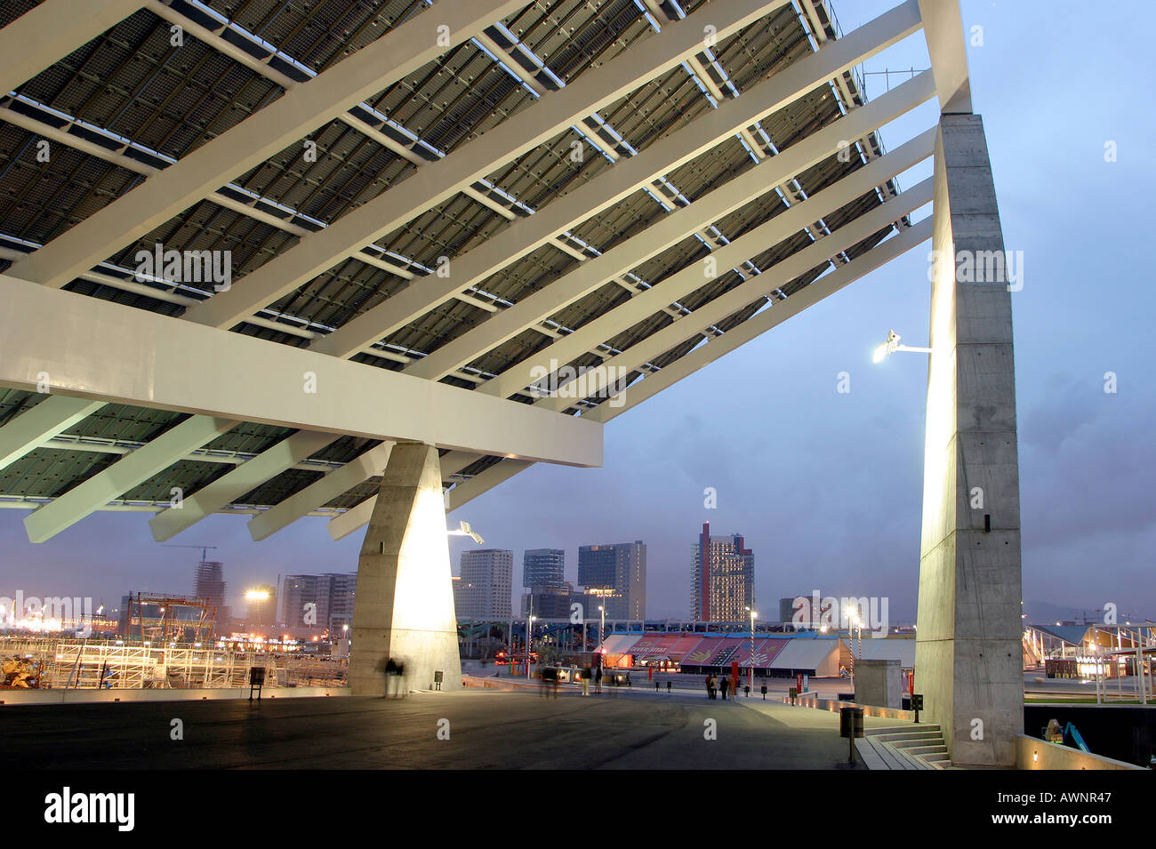 Solar Energy Architecture in the harbour of Forum Area in Barcelona at ...