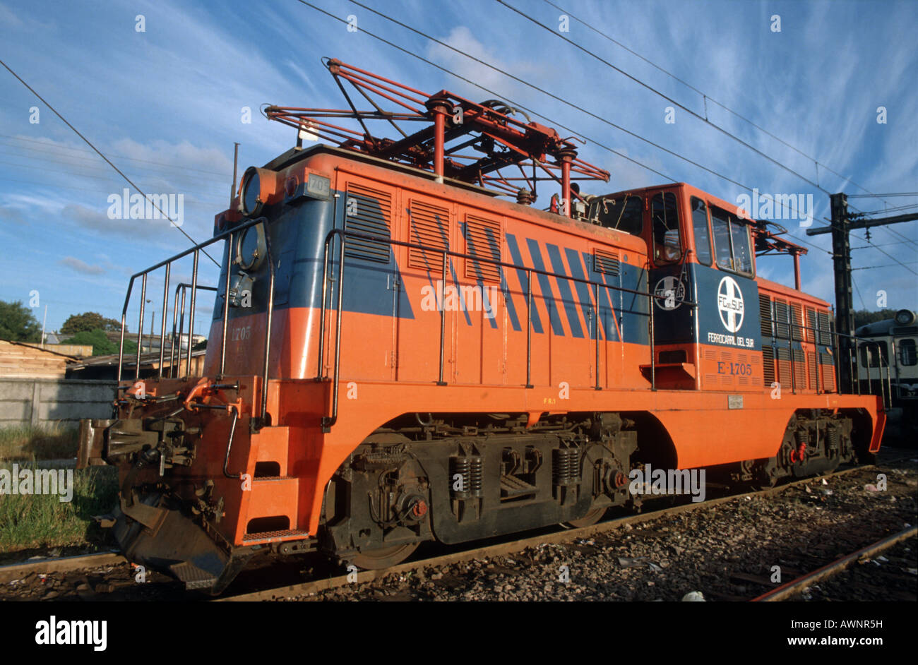CHILE TRAINS IN SANTIAGO CENTRAL STATION Photo Julio Etchart Stock ...