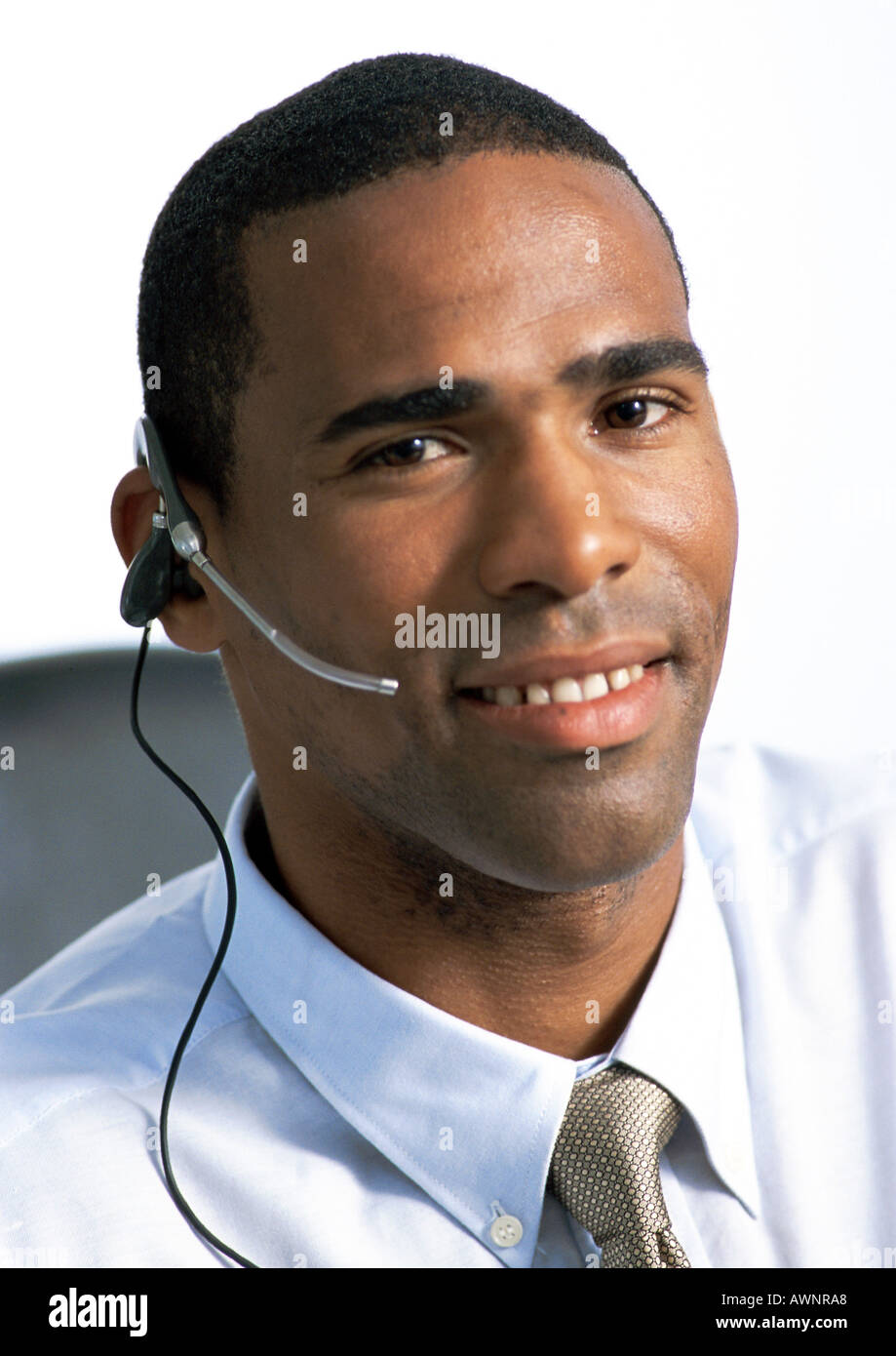 Executives wearing headsets hi-res stock photography and images - Alamy