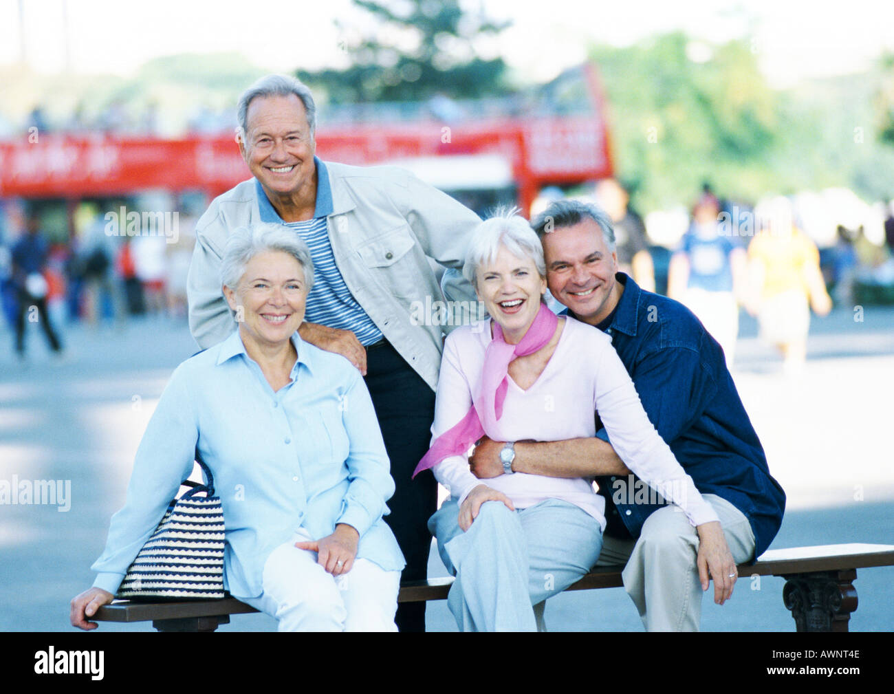 Senior couple traveling by bus hi-res stock photography and images - Alamy