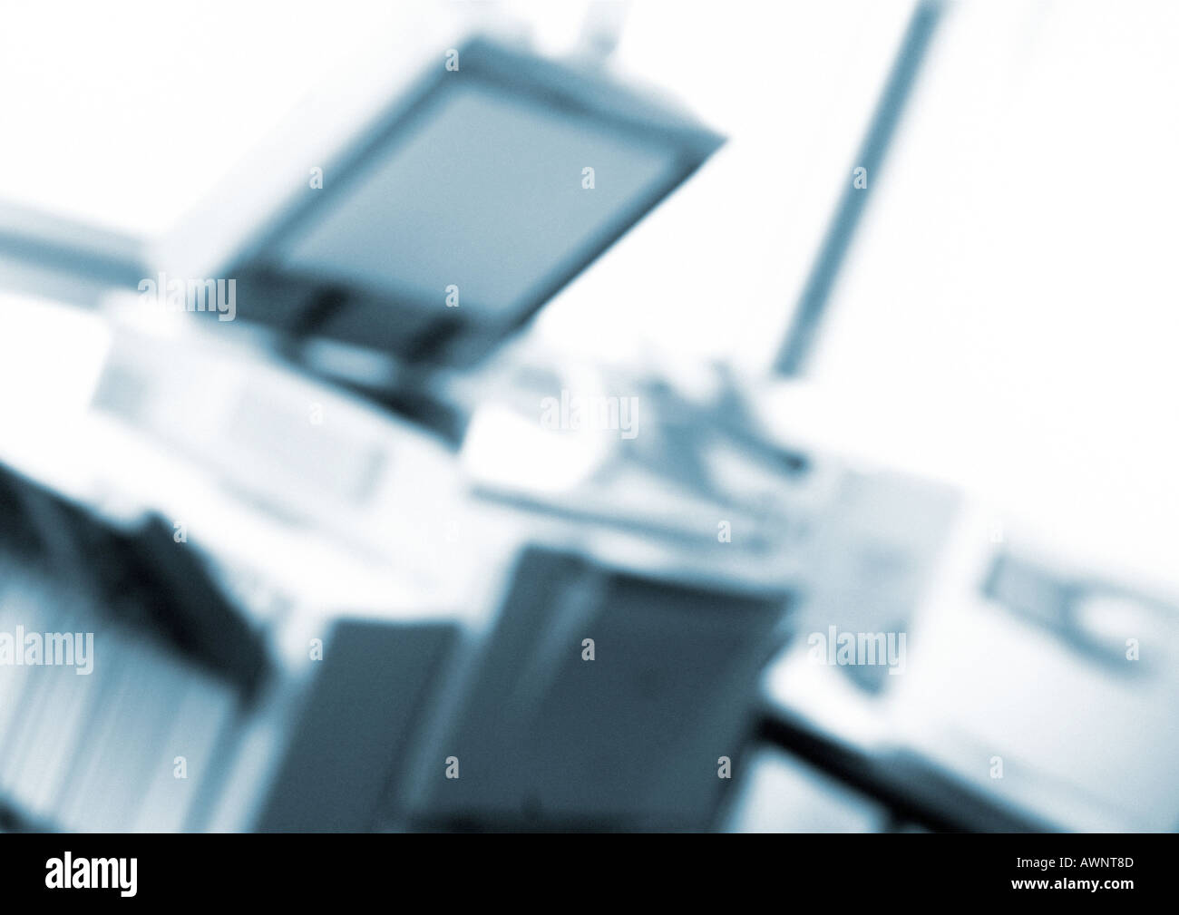 Copy machine, blurred Stock Photo - Alamy