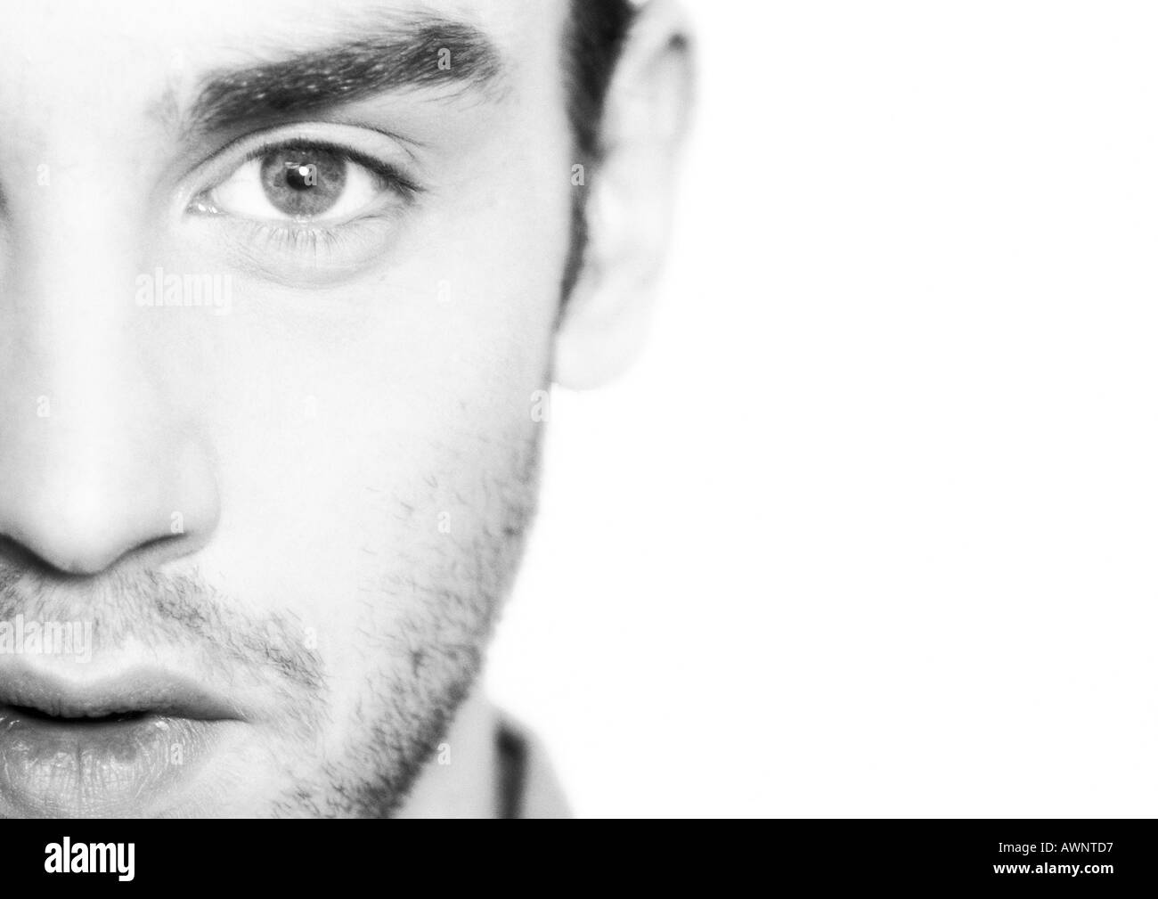 Extreme close up mans eyes hi-res stock photography and images - Alamy