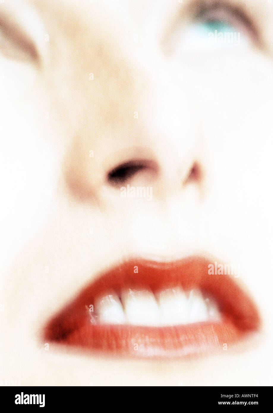 Partial face portrait european hi-res stock photography and images - Alamy