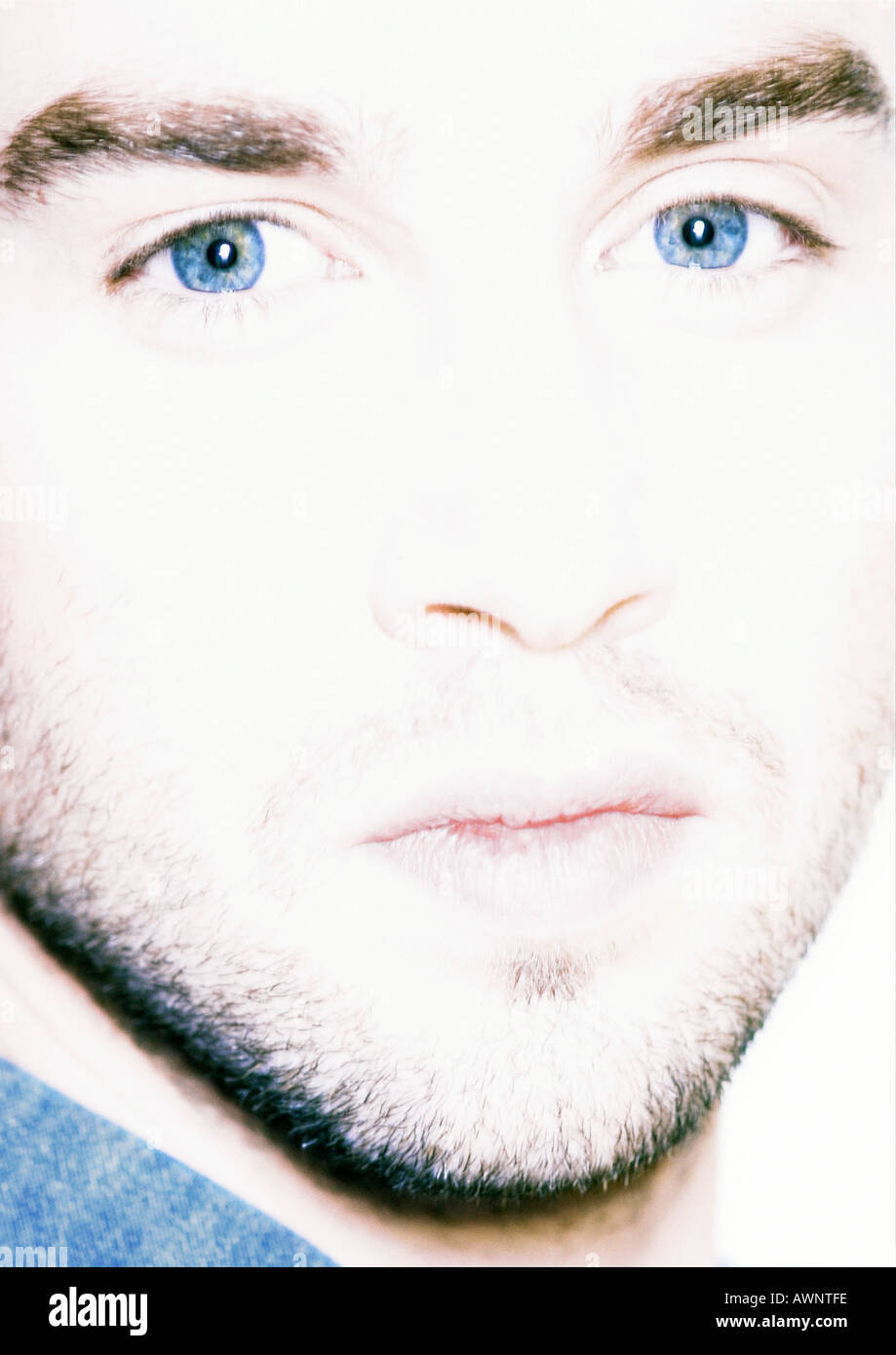 Man's face, close-up, portrait Stock Photo - Alamy