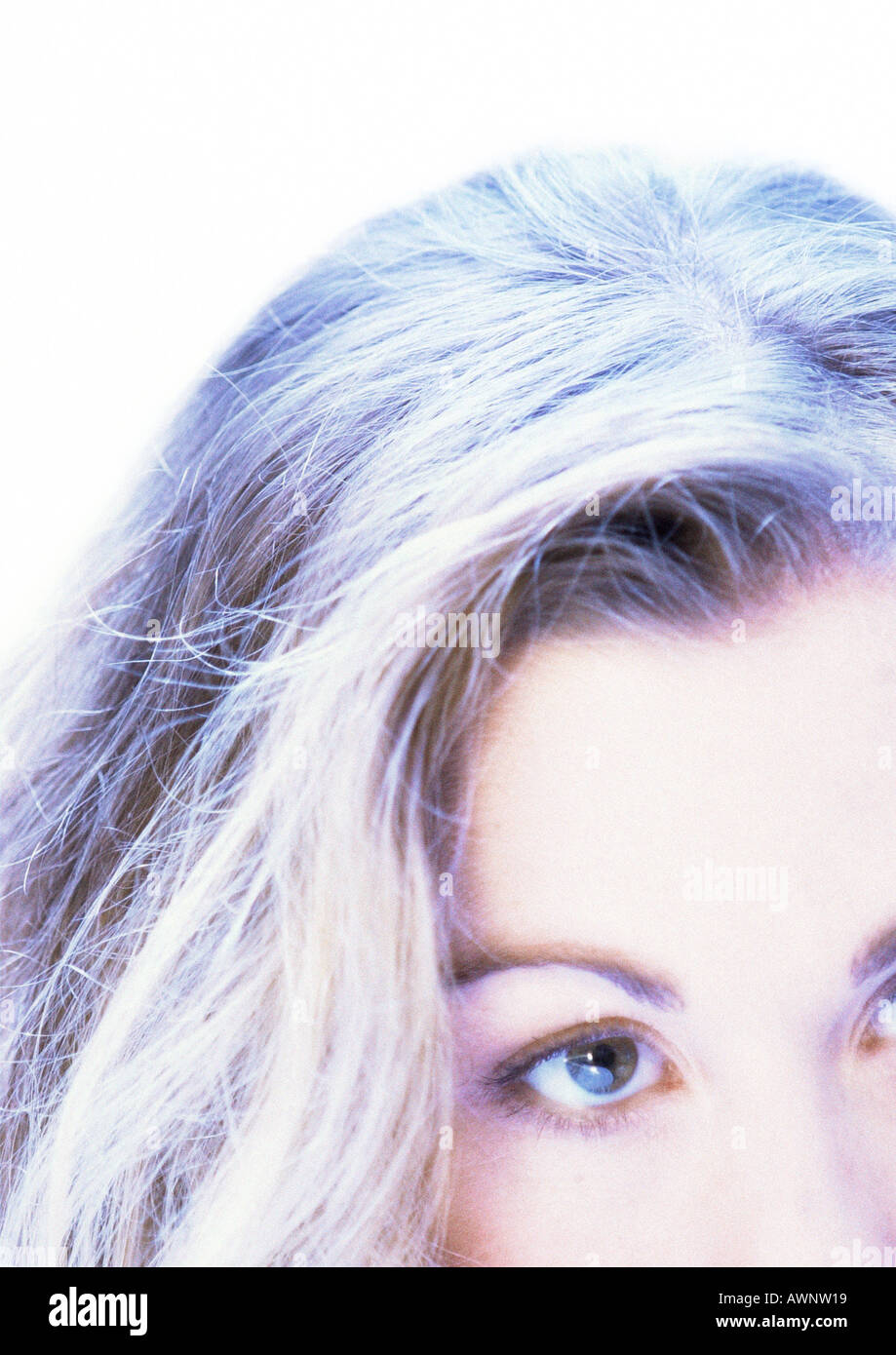 Woman's face, partial view, close-up Stock Photo - Alamy